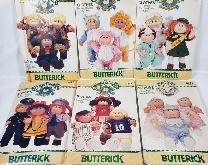 Cabbage Patch Kids Sewing Patterns Clothes Outfits | Etsy