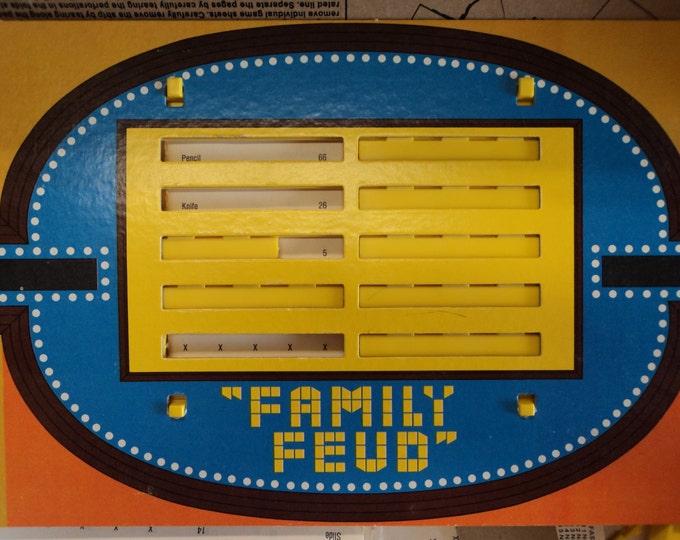 Family Feud 70s Vintage Fun Board Game MB Milton Bradley - Etsy