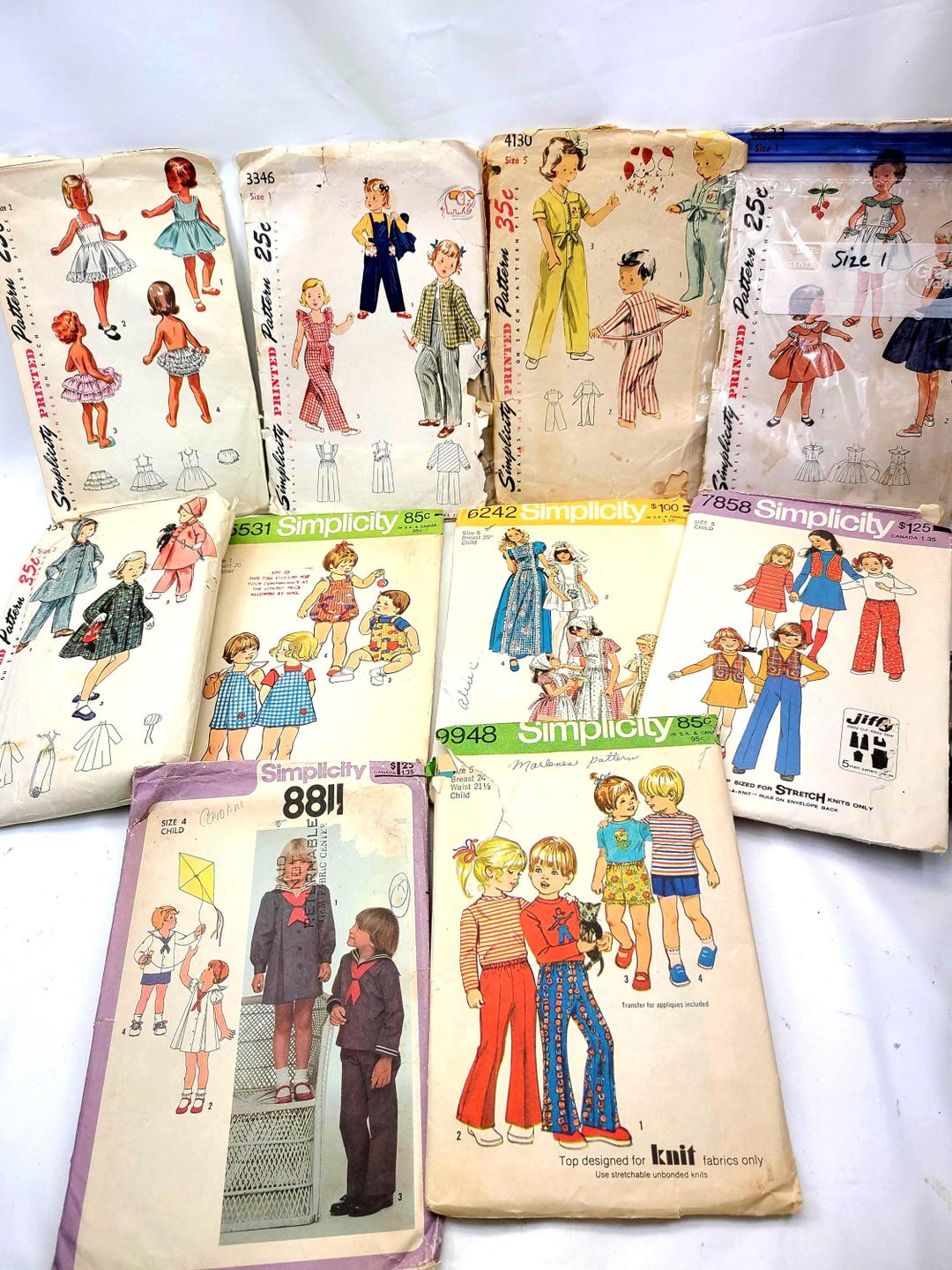 Vintage Simplicity, Toddlers, Childrens, Sewing Pattern Sizes 1-6 ...