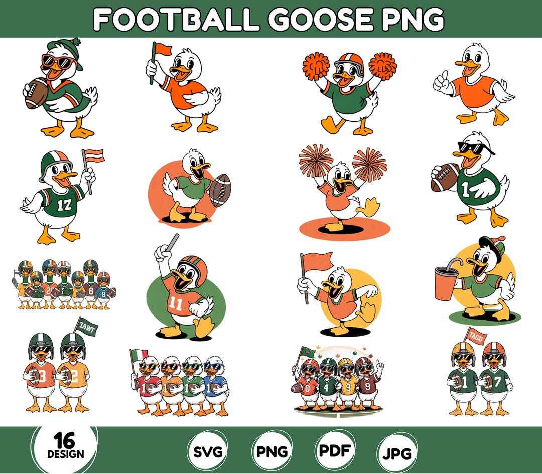 Football Goose PNG | Funny Goose Shirt, Game Day Design | Tailgate Fan ...