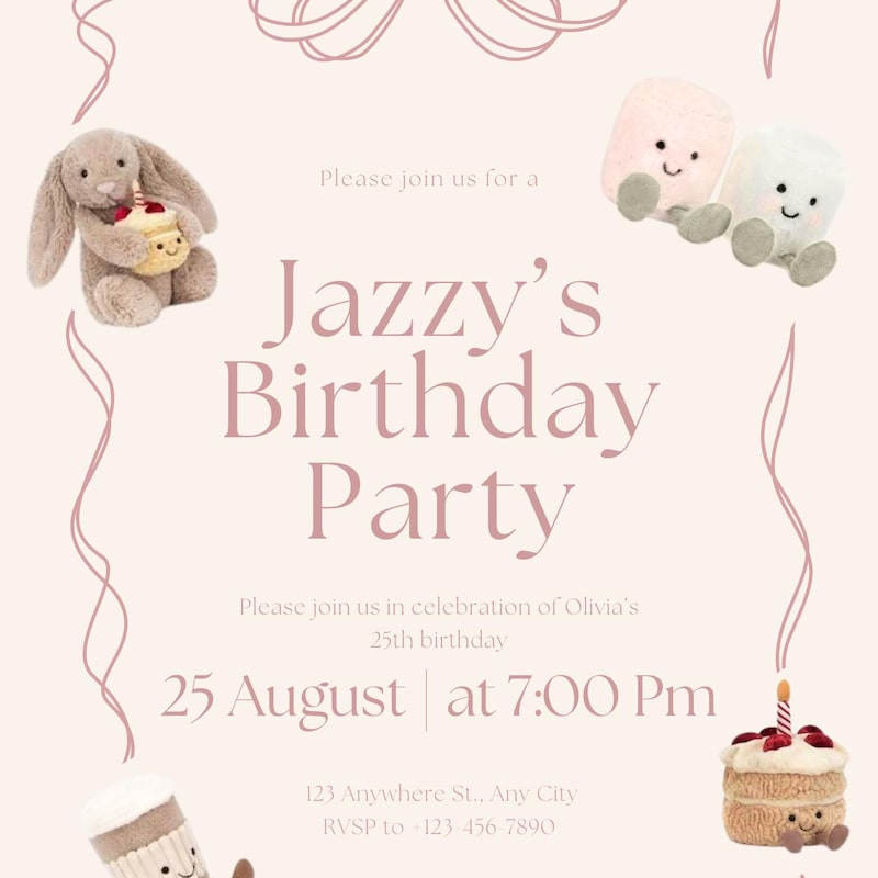 Jellycat Party Tag - Etsy