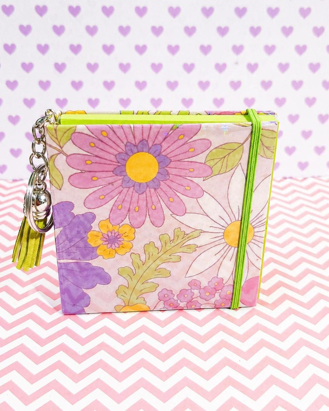 Petal Charm Sticky Note Cover, Cute Floral Kawaii Stationery, Mini ...