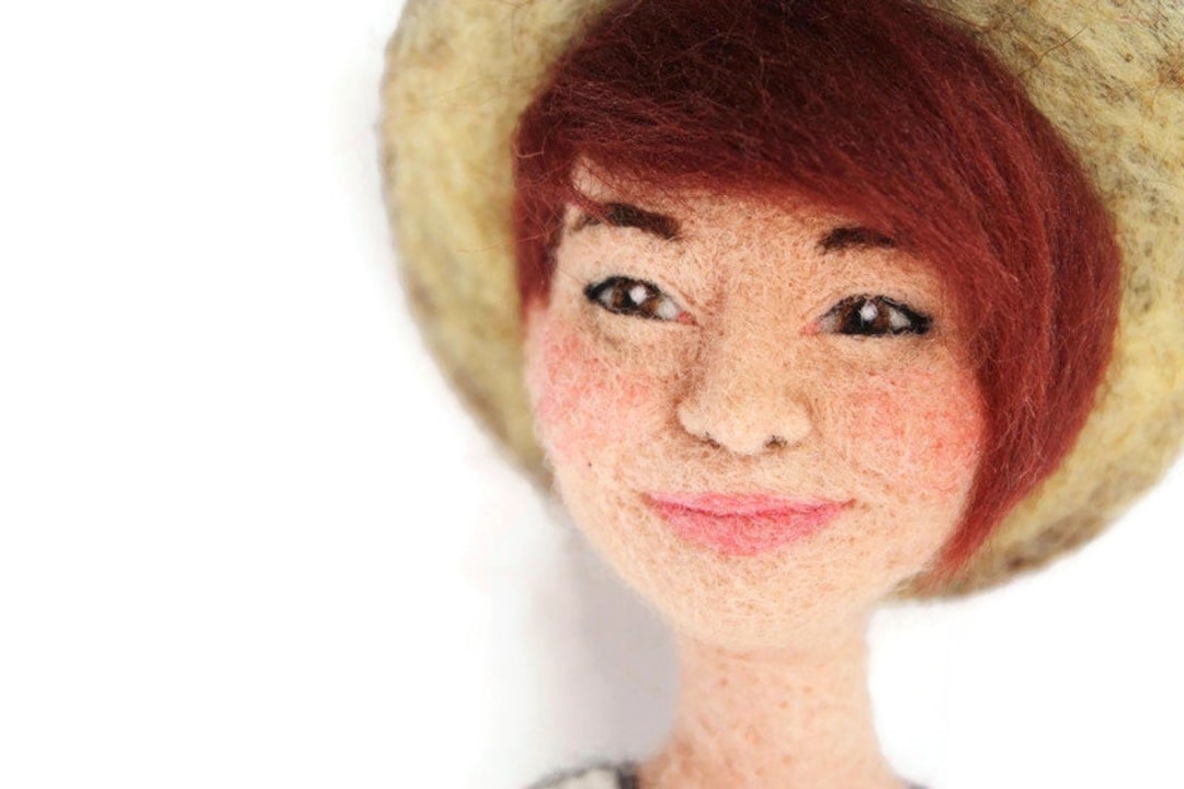 Unique Needle Felted Portrait Doll - Custom Handcrafted Gift - Etsy