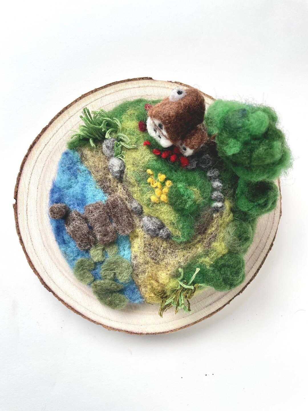 A Serene Needle Felted Island - Etsy