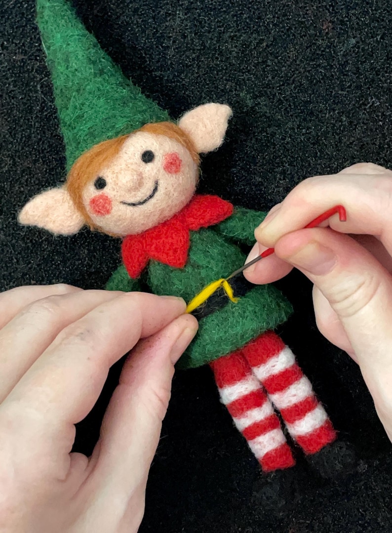 DIY Needle Felting PDF Instructions: Christmas Elf - Etsy