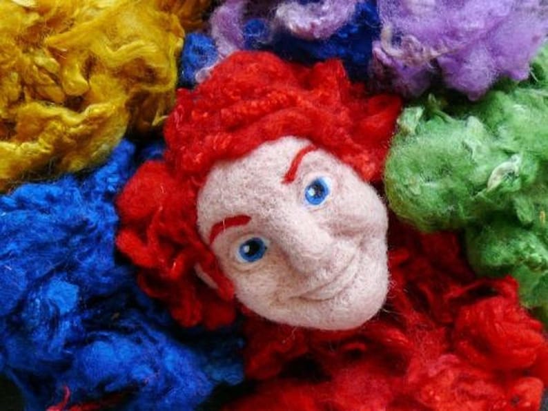 Needle Felted Face Tutorial – PDF Download – Learn to Sculpt Realistic ...