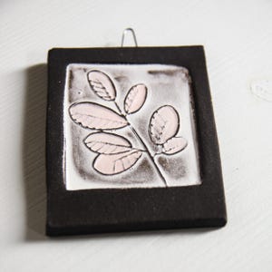 Botanical Wall Tile Collection, Set of 4 Miniature Plant Tiles, Made in ...