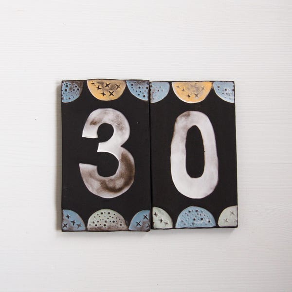 Ceramic House Number - Etsy