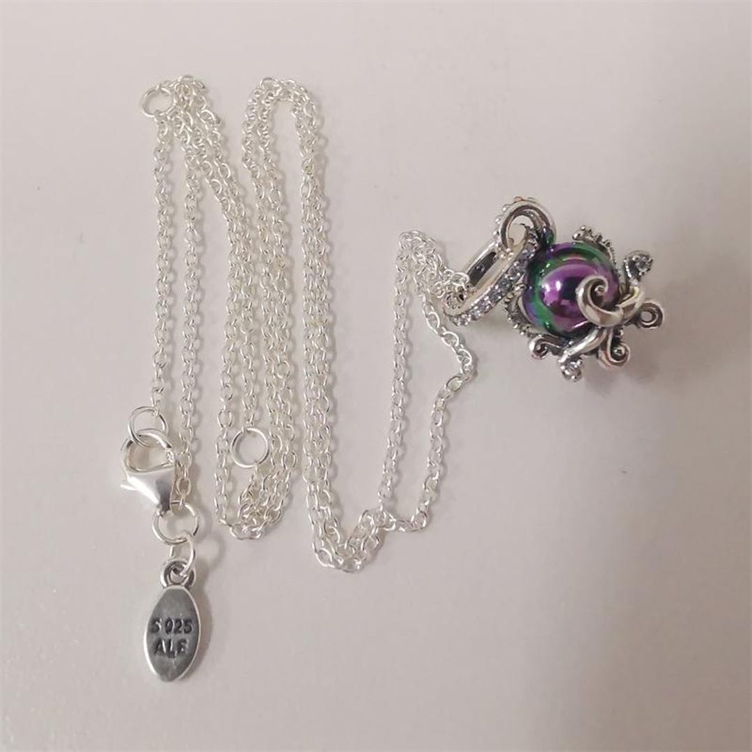 Pandora the Little Mermaid Ursula Dangle Charm Necklace Set - Etsy