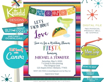 Taco Bar Invitation - Etsy