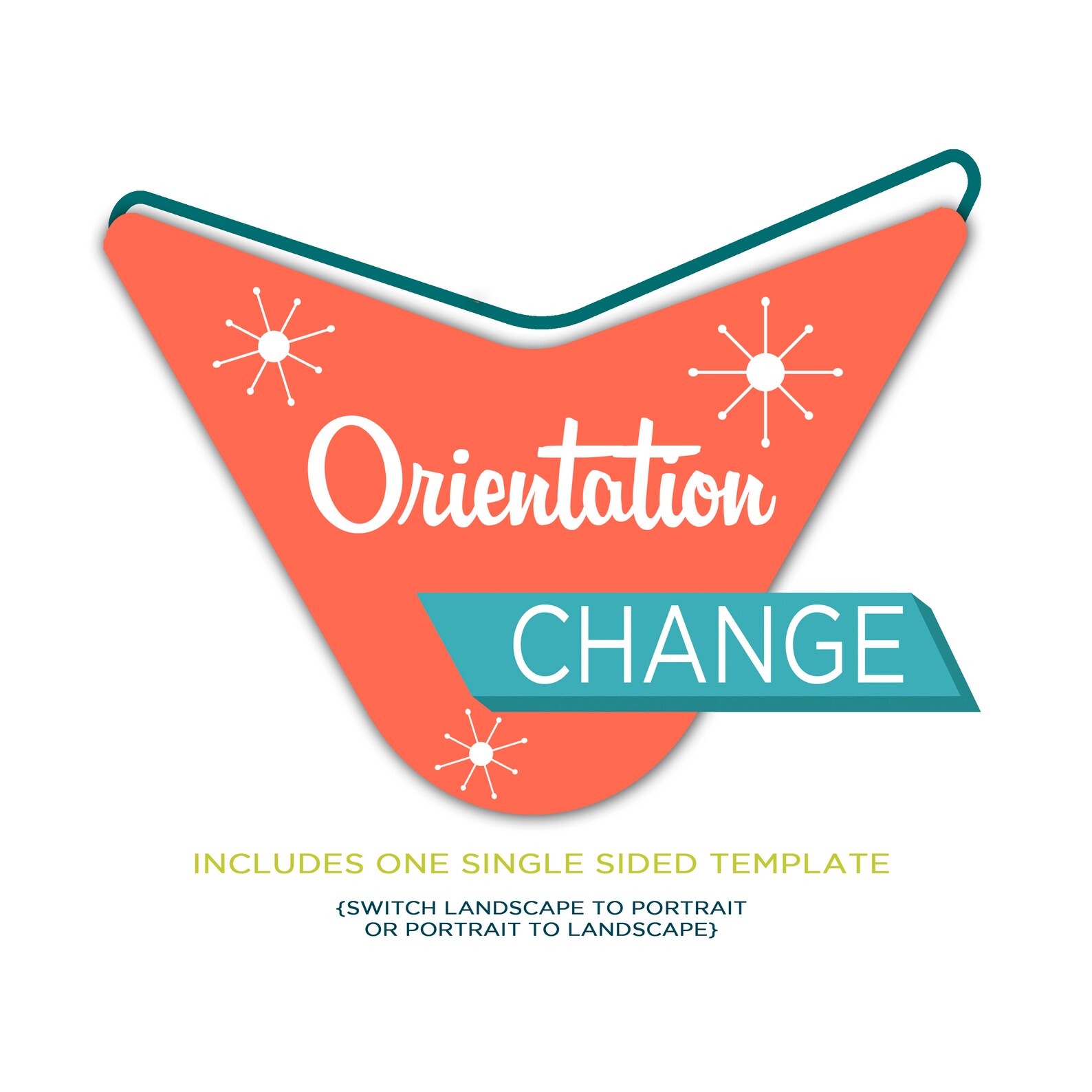 Extra Add-on Design Upgrade Orientation Change on Template - Etsy Canada