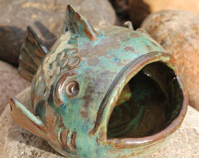 Large Fish Salt Pig or Salt Cellar - Etsy