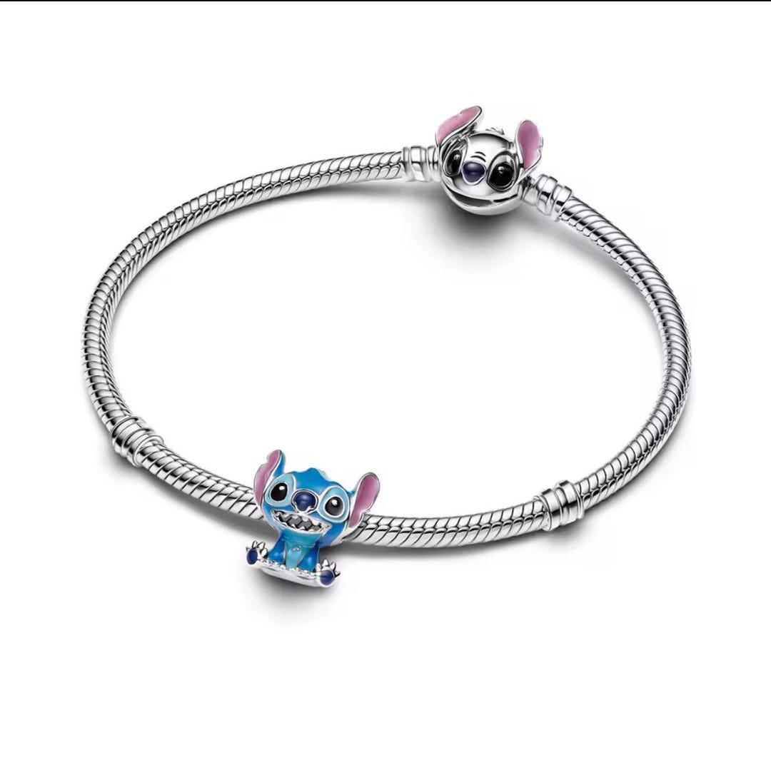 Disney Lilo and Stitch Kids Charm Bracelet Collection, S925 Bracelet ...
