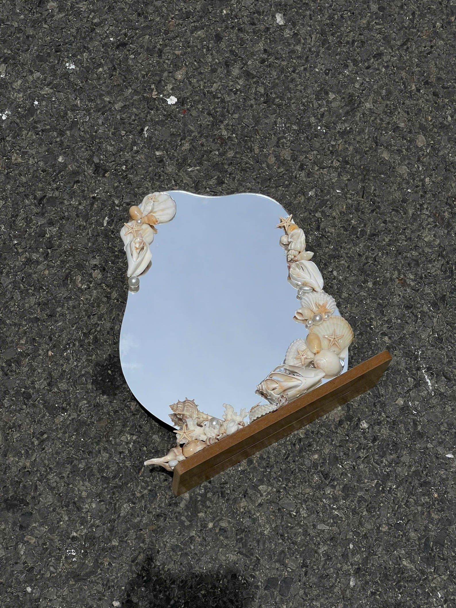 Handmade Seashell Table Mirror – Ocean-inspired Vanity Decor With ...