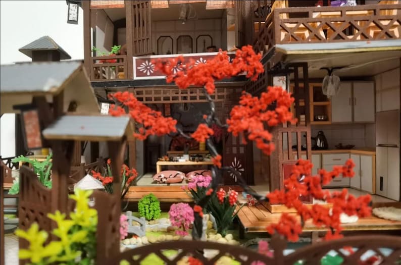 Japanese Handmade Wooden Building Models: DIY Tiny House Kit - Etsy