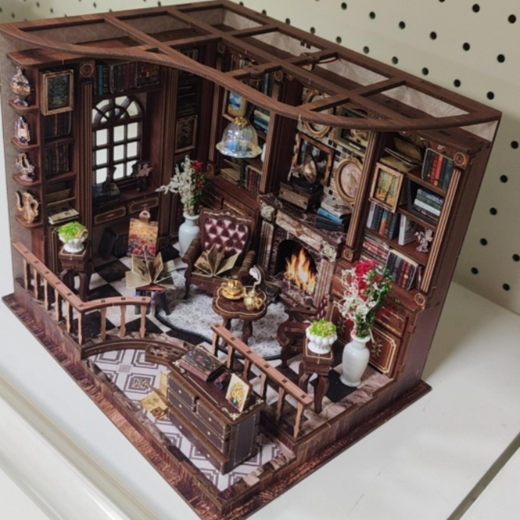 3D Wooden Puzzle Miniature Study Room - DIY Kit With LED Lights - Etsy