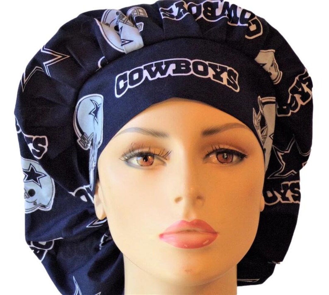 Scrub Caps-dallas Cowboys NFL Fabric-bouffant Scrub Hats-surgical Scrub ...
