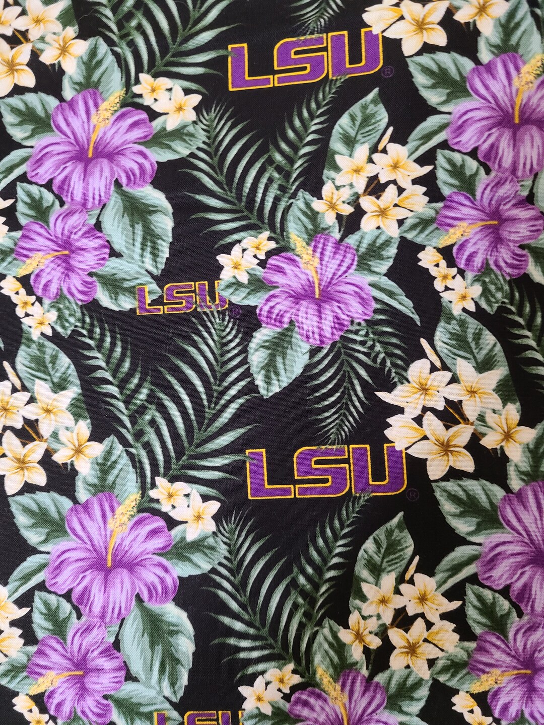 Scrub Caps-louisiana State University Tigers Fabric-lsu Scrub Hats ...