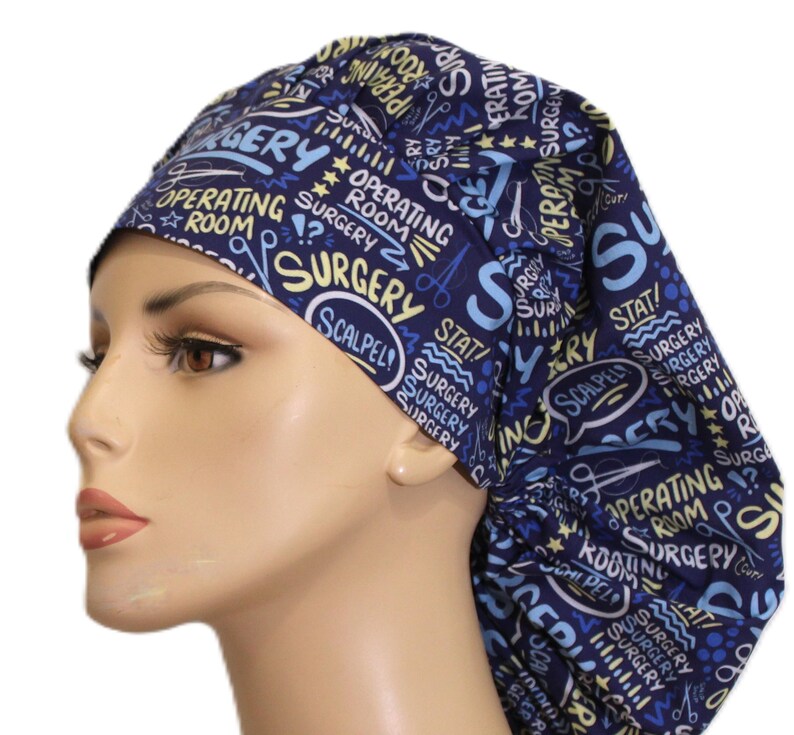 Scrub Hats-operating Room Scrub Hat-bouffant Scrub Caps-women's Scrub ...