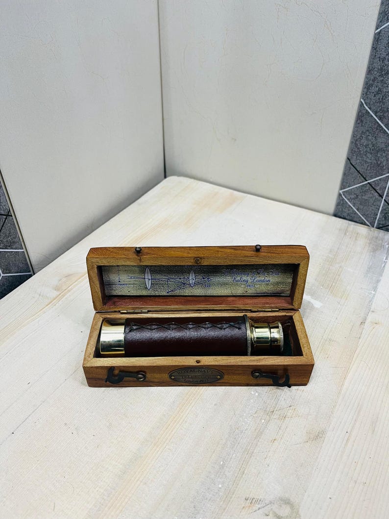 Royal Caribbean Explorer of the Seas Brass Telescope With Wooden Box - Etsy