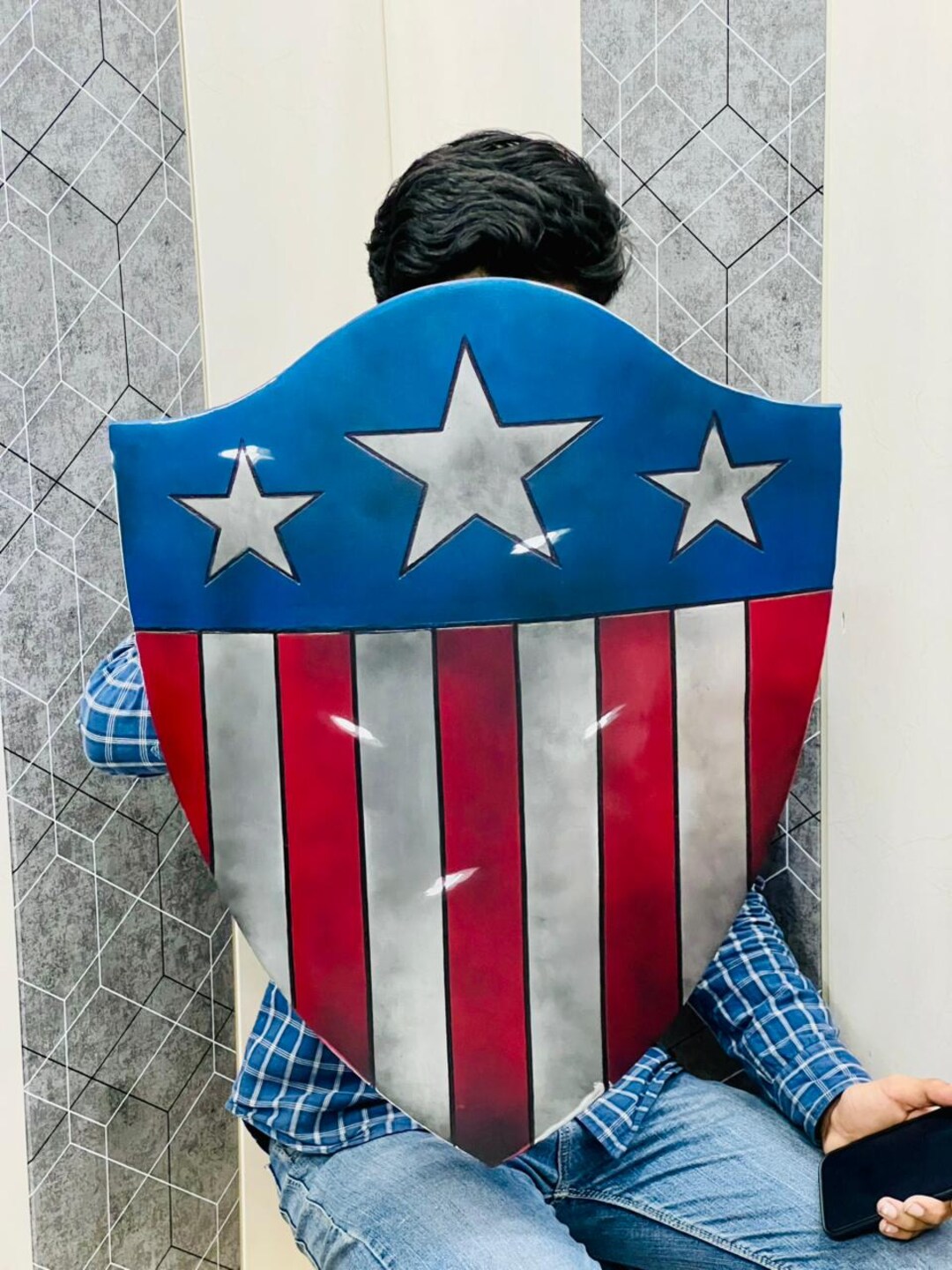 Captain America Shield: First Avenger Inspired, Distressed Metal - Etsy ...