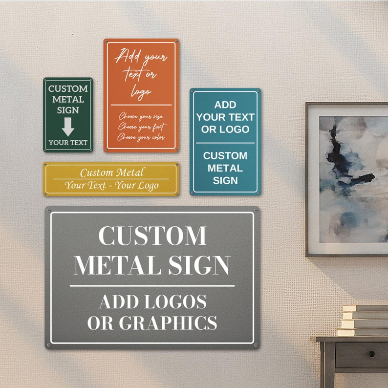 Custom Metal Sign for Wall Personalized Outdoor Sign Waterproof ...
