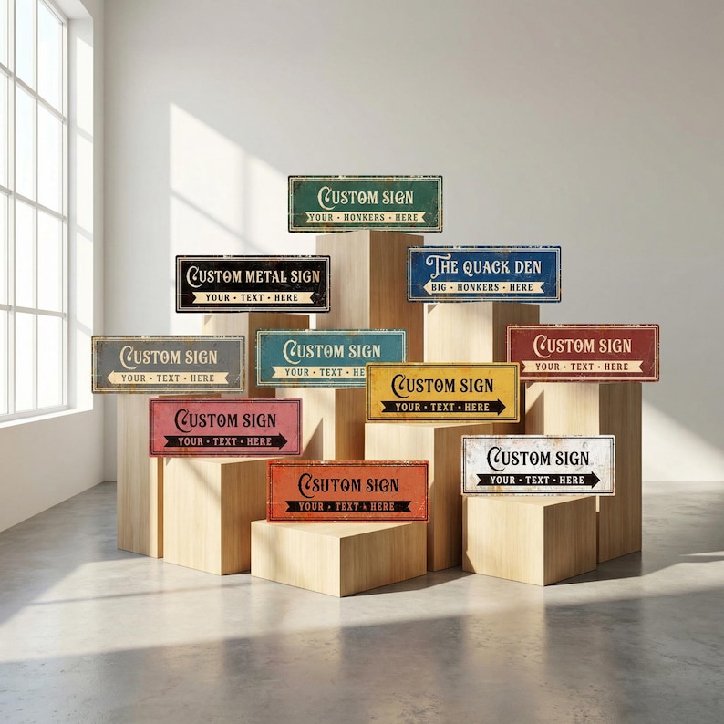 Custom Metal Sign Street Sign, Personalized Garage Sign for Him ...