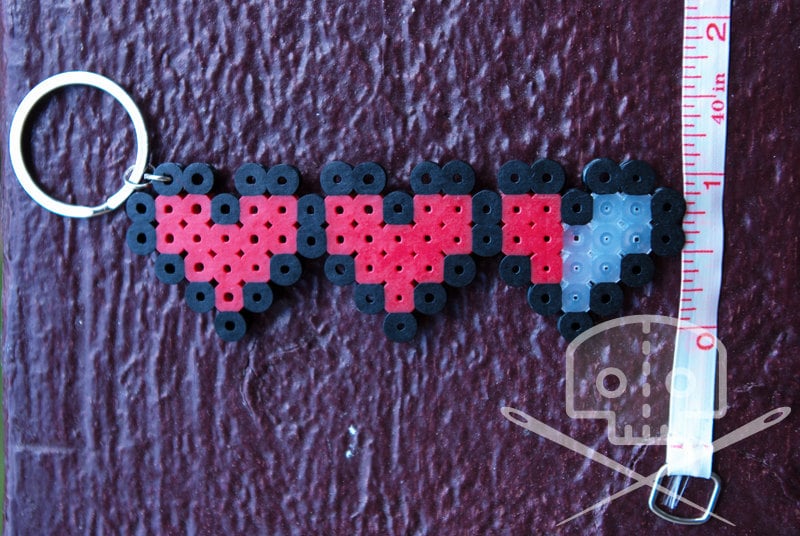 Legend of Zelda-inspired Heart Meter Keychain Fusible Beads - Etsy