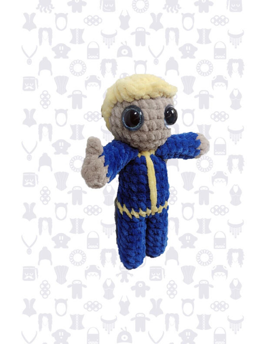 Fallout Inspired Vault Boy Plush Etsy UK