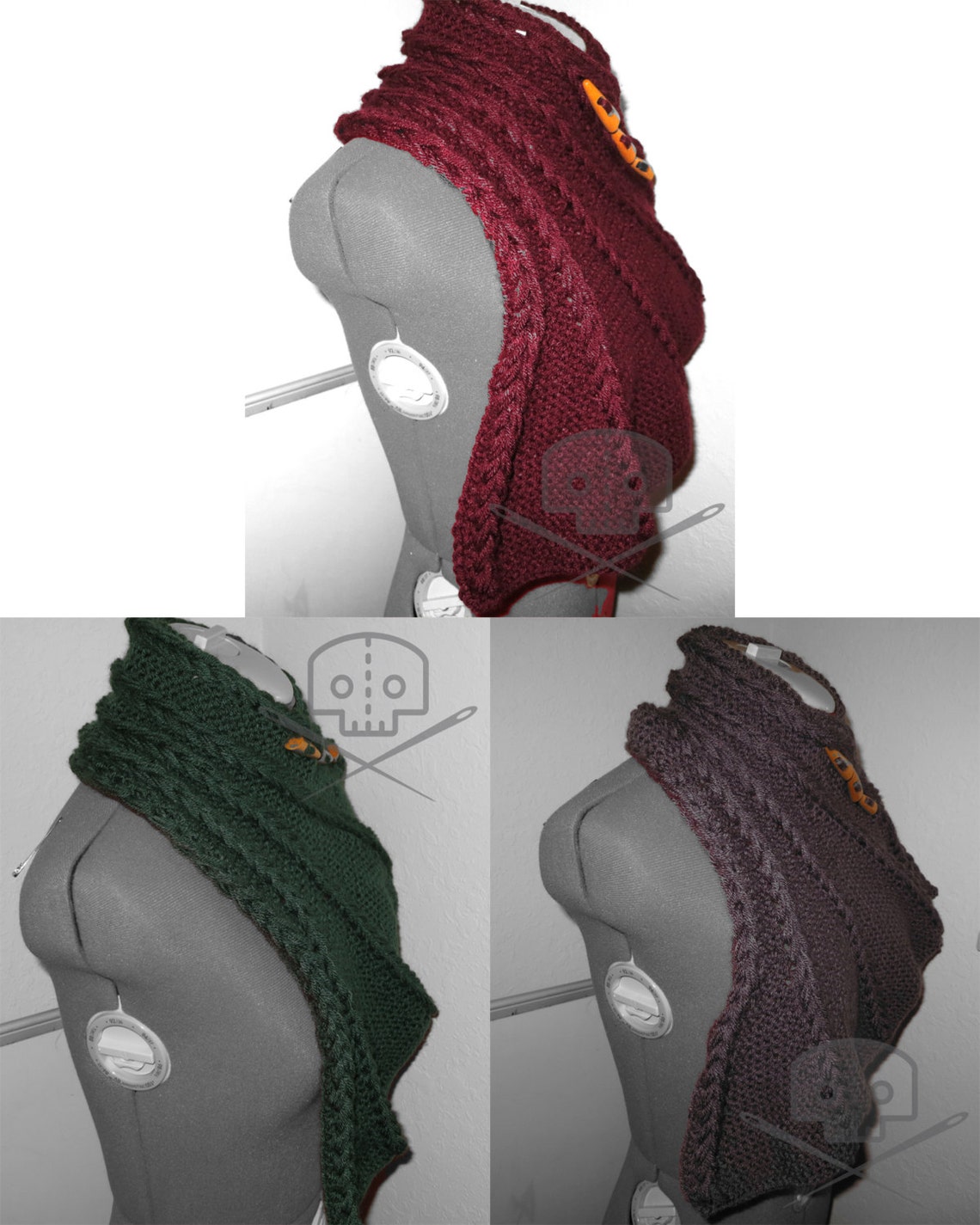 Knit Dragon Wing Scarf/cowl - Washable - One Size - Etsy