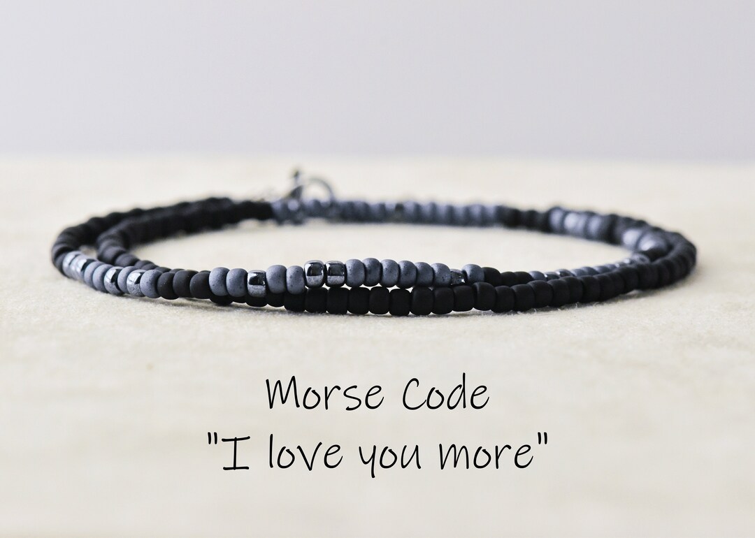MENS I Love You More Bracelet for Boyfriend Bracelet Long - Etsy