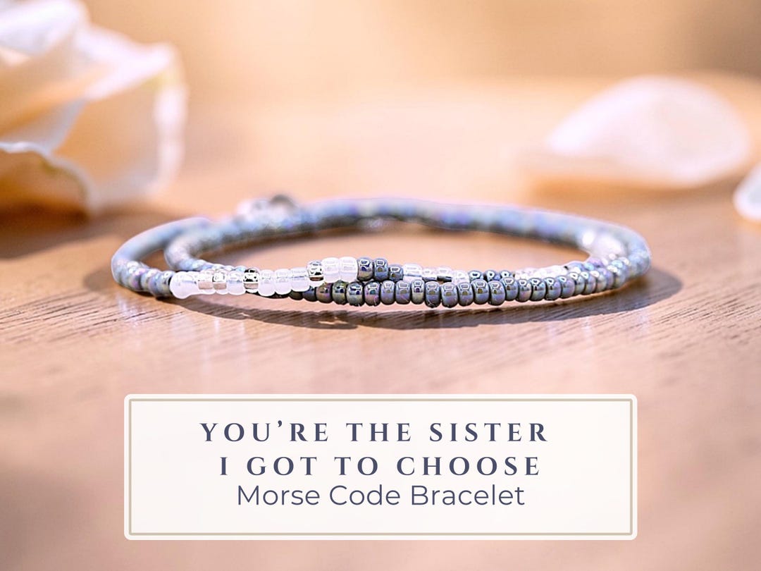 Friendship Bracelet Morse Code, Best Friend Birthday Gift, Best Friend ...