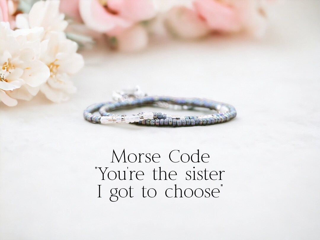 Friendship Bracelet Morse Code, Best Friend Birthday Gift, Best Friend ...