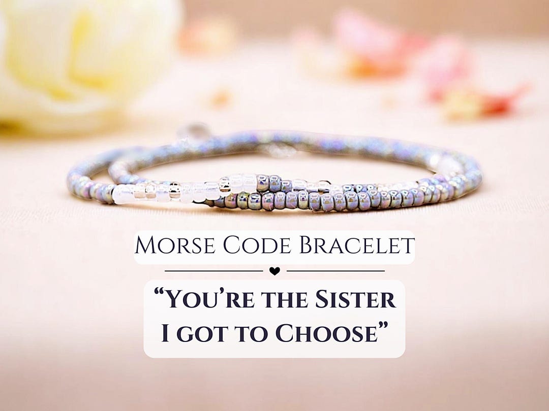 Friendship Bracelet Morse Code, Best Friend Birthday Gift, Best Friend ...