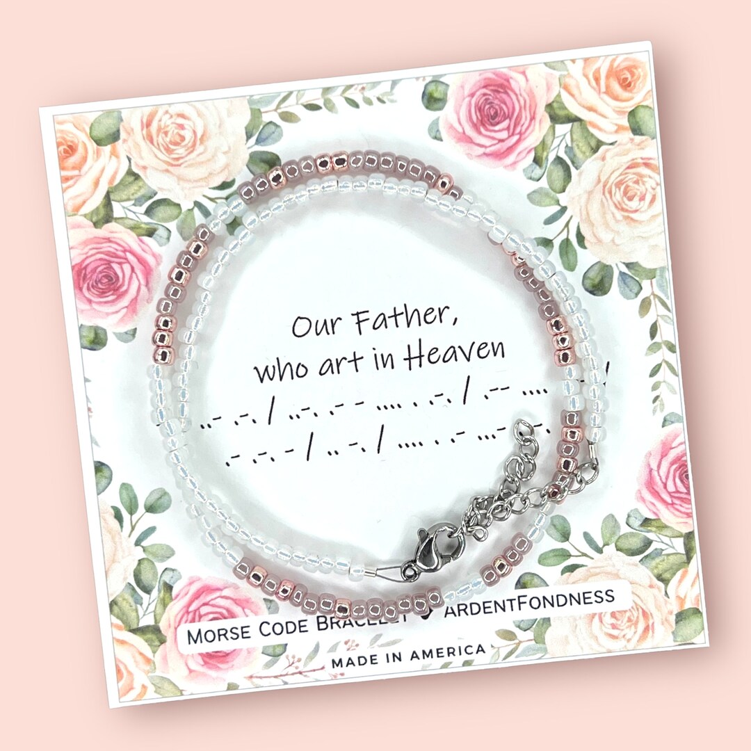 The Lord's Prayer Bead Bracelet Christian Jewelry for - Etsy