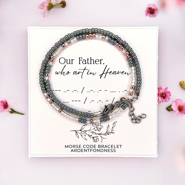 Lord's Prayer Bead Bracelet - Etsy