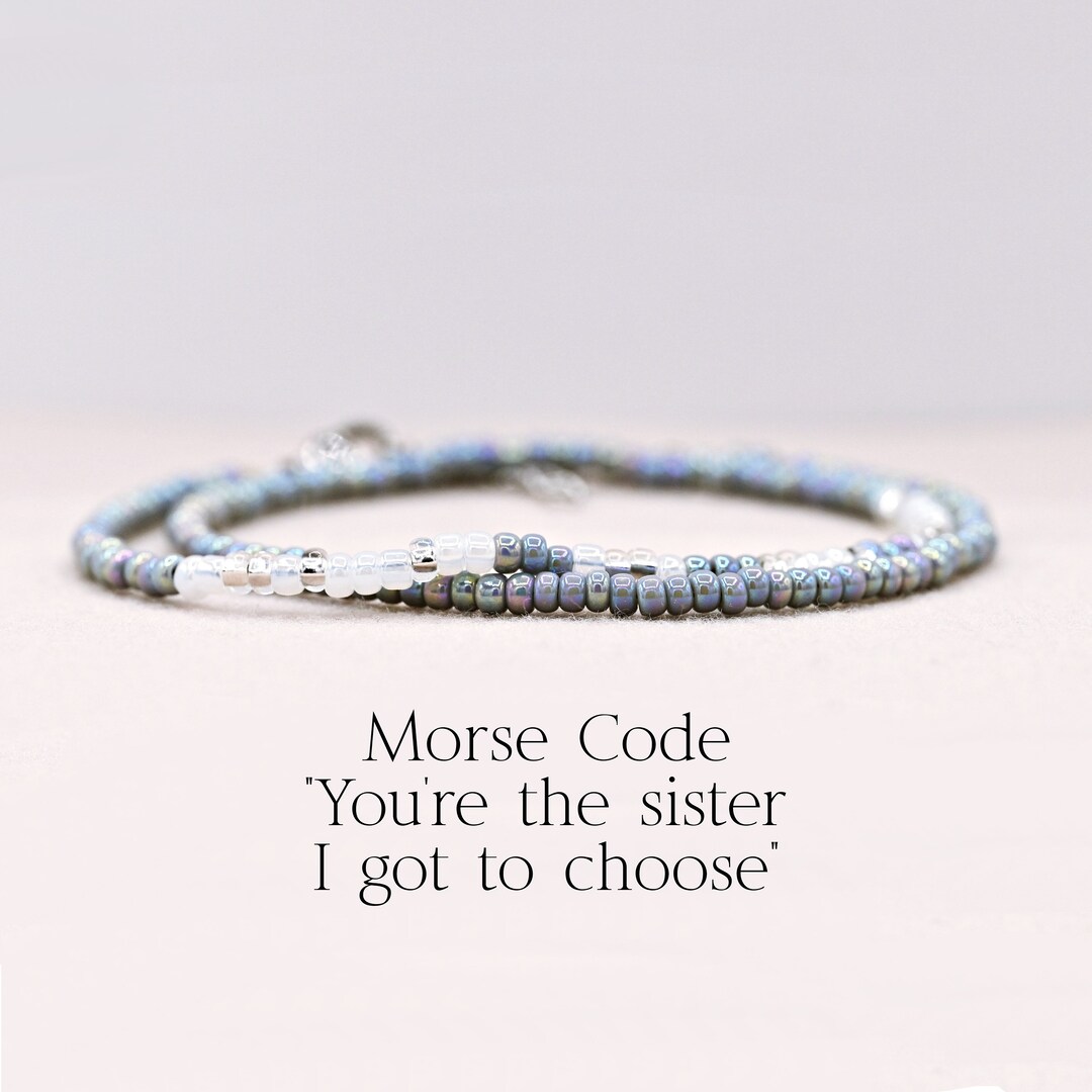 Friendship Bracelet Morse Code, Best Friend Birthday Gift, Best Friend ...