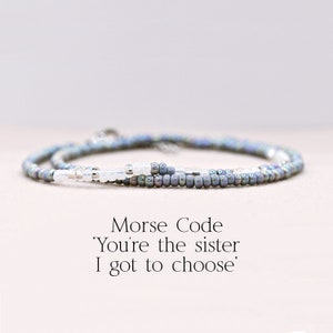 Friendship Bracelet Morse Code Best Friend Birthday Gift - Etsy