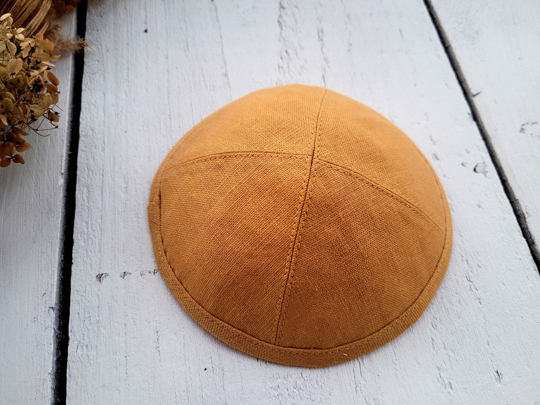 Mustard Kippah, Saucer Kippah, Jewish Head Cover - Etsy