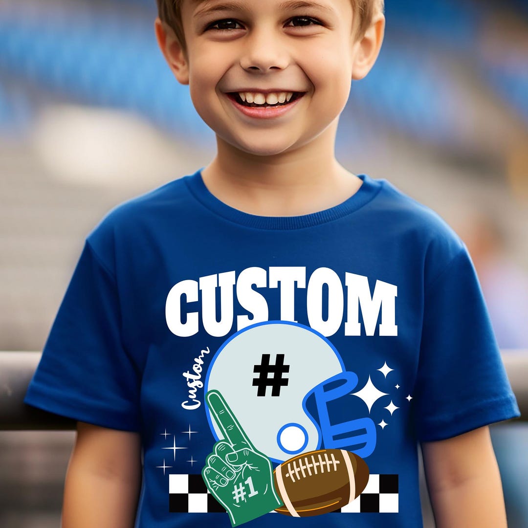 Custom Football Team Name Shirt, Custom Name Checker Tee, Your Name Tee ...