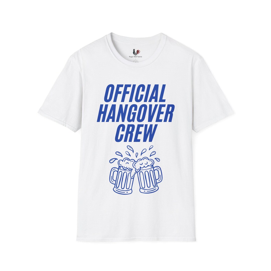 Official Hangover Crew, T-shirt, Funny Bachelor Party Tee - Etsy