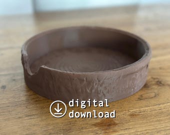 Wood Slice Dice Tray STL – 3D Printable Dice Rolling Tray for Dungeons ...