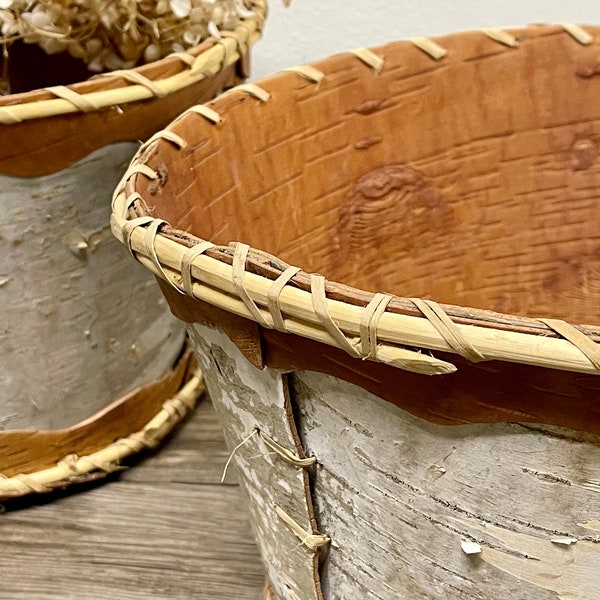 Birch Bark Baskets - Etsy