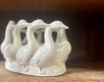Ceramic Geese Bowl - Etsy