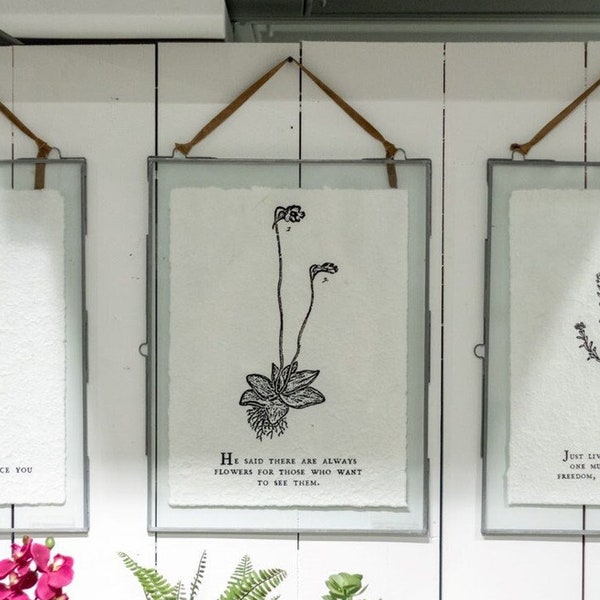 Double Glass Frame - Etsy