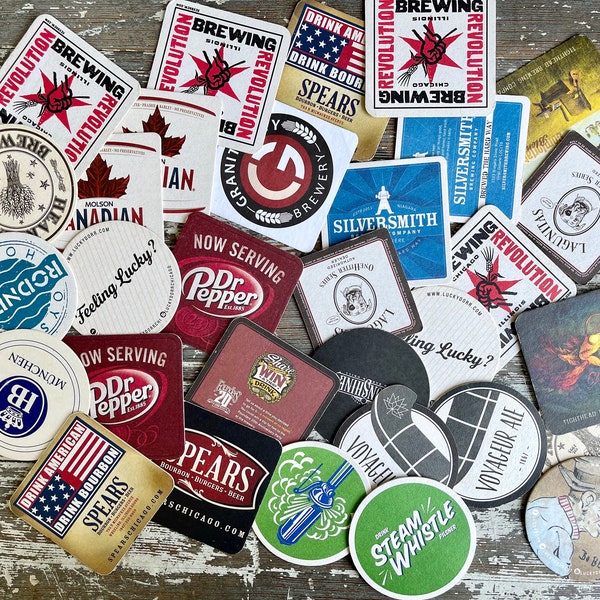 Cardboard Bar Coasters Personalized - Etsy