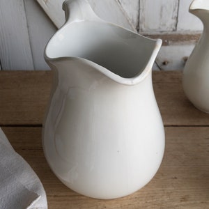 Taylor Smith & Taylor Ironstone Pitcher Antique Pitcher White Pitcher ...