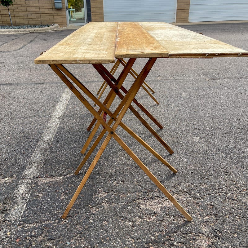 Antique Folding Table - Etsy