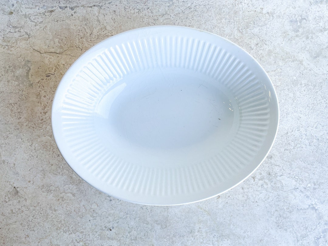 Oval Vintage Ironstone Vegetable Bowl Athena Johnson Bros Stoneware ...