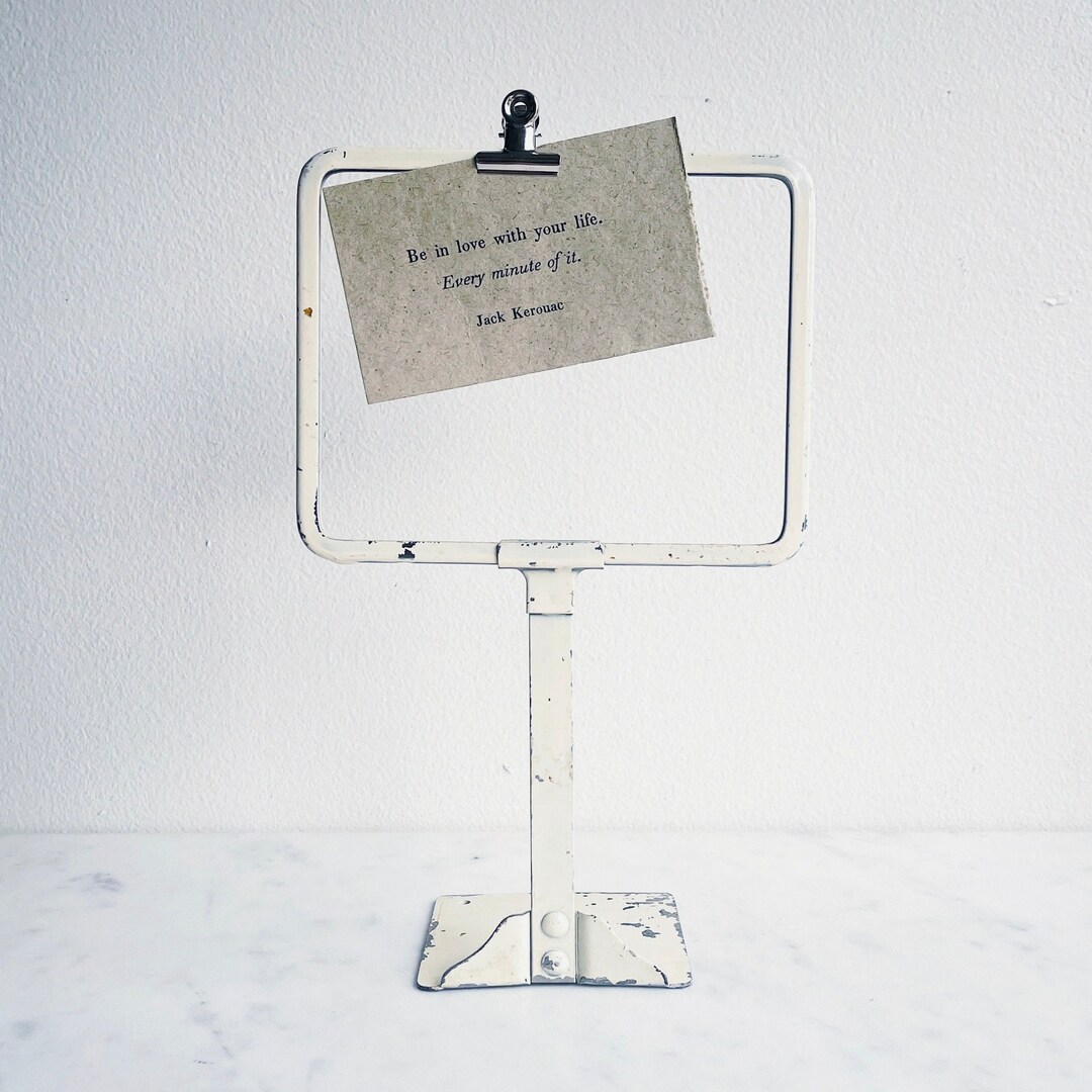 Vintage Metal Store Sign Countertop Tabletop Display Signage Industrial ...